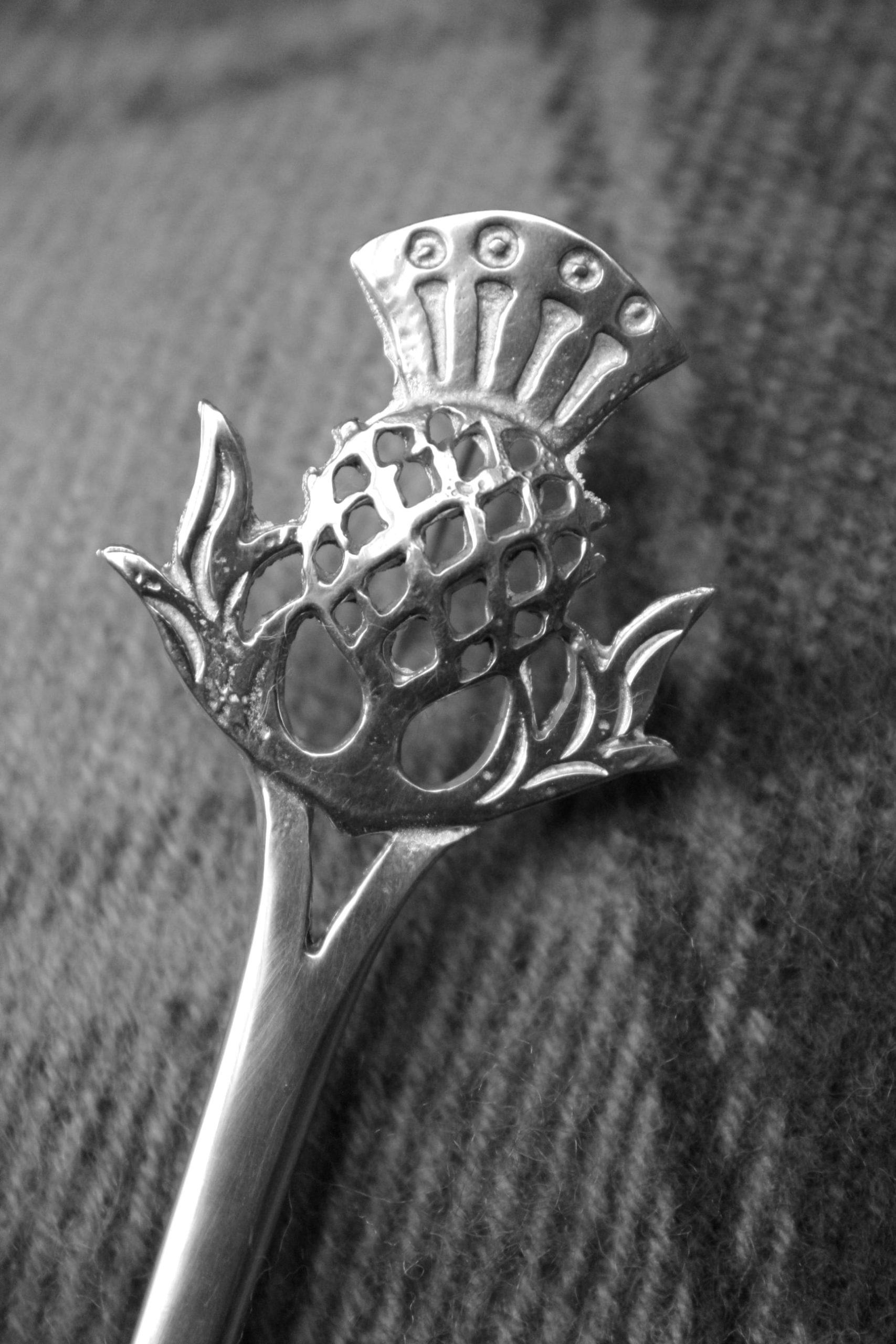 Scottish Handmade Pewter Thistle Kiltpin. - onemoregift.co.uk