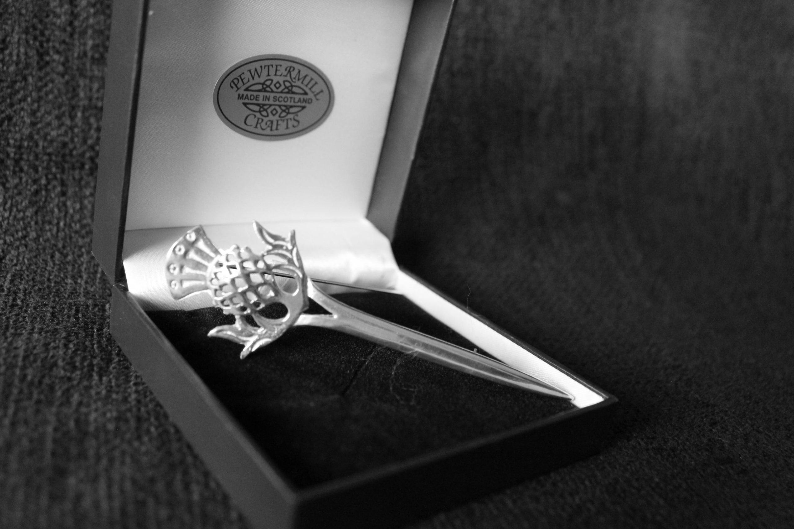 Scottish Handmade Pewter Thistle Kiltpin. - onemoregift.co.uk