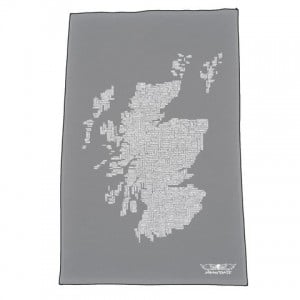 Scotland Map Names Slate Tea Towel. - onemoregift.co.uk