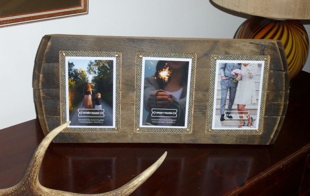 Triple Scottish Whisky Cask Picture Frame. - onemoregift.co.uk
